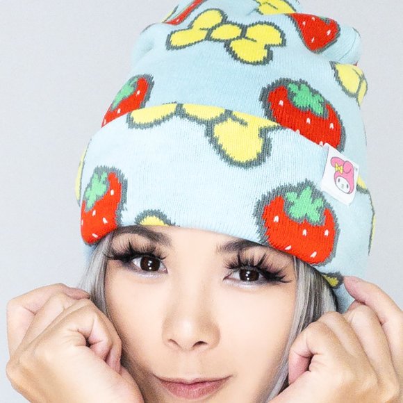 Bioworld | Other | Bioworld My Melody Aop Jacquard Tall Cuff Beanie ...